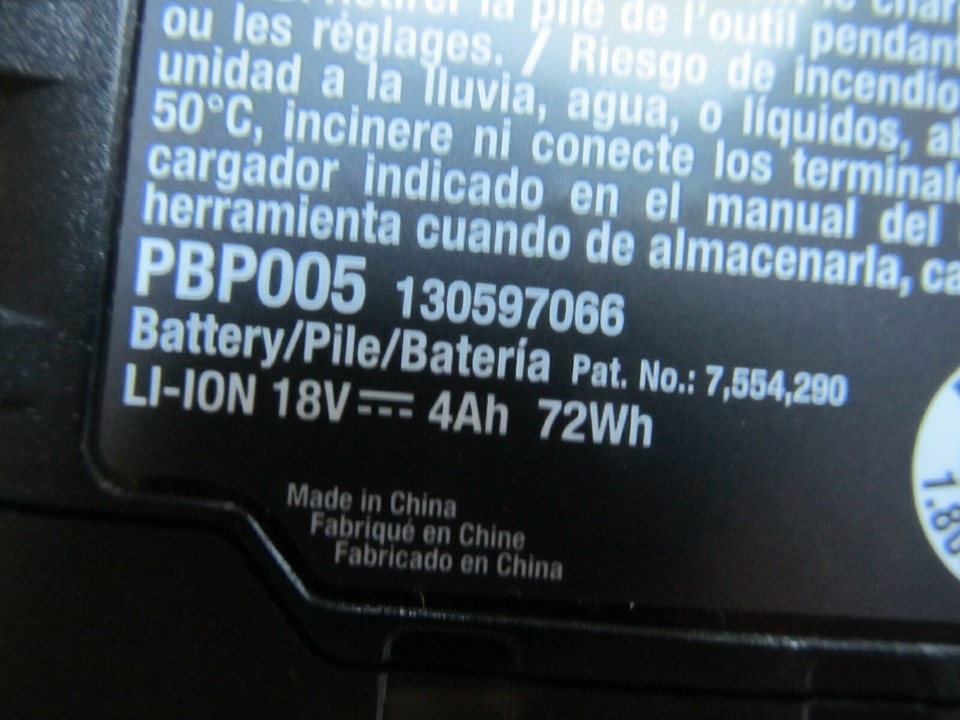 RYOBI Battery PBP005 P197 LITHIUM-Ion 18V ONE+ 4.0Ah Battery OEM NEW ...