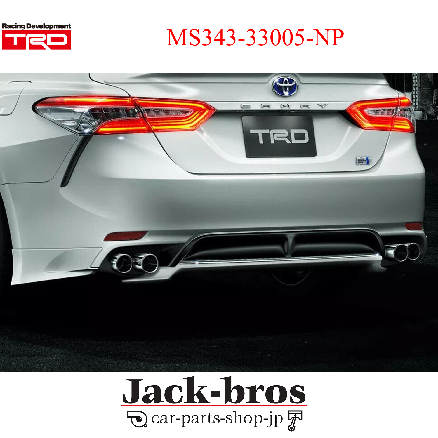 TRD Genuine OEM Unpainted Rear Bumper Spoiler For TOYOTA CAMRY 7# MS343 ...