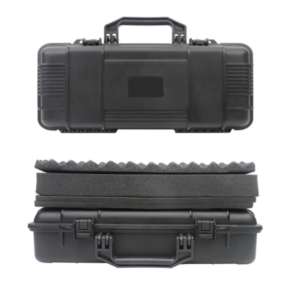 6 Sizes Black Hard Shell PP Toolbox Shockproof Portable Tool Storage ...