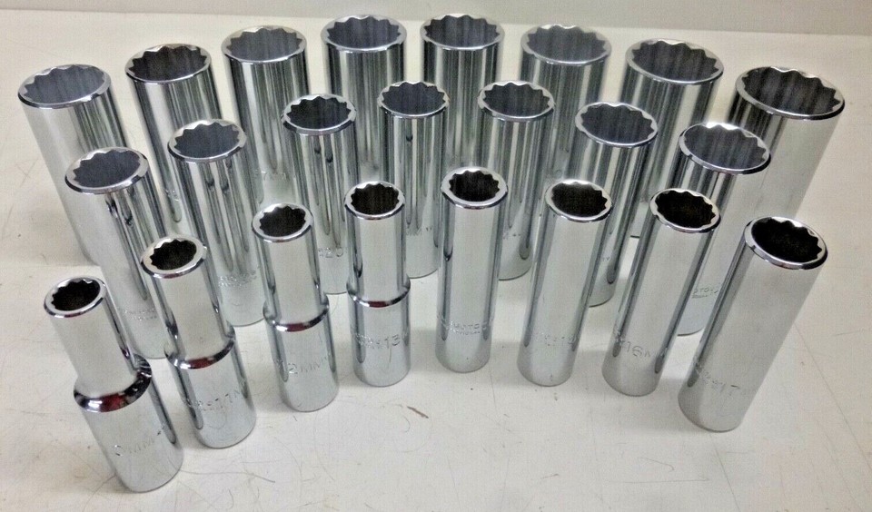 NEW Proto® Socket Set, Socket Size Range 10 mm to 32 mm, Hand, Drive ...