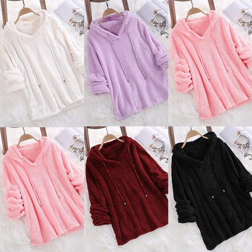 New Tops Ladies Snuggle Fleece Novelty Lounge Nightwear Hoodie Jumper ...