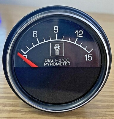 2" PACCAR Kenworth 2" Pyrometer Gauge 300-1500¬∞F w/ LOGO | K152-312 | OEM