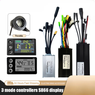 E-bike Three-Mode Controller 17A 26A 30A 36V 48V with Display 350W ...