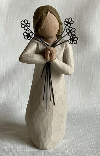 Demdaco Willow Tree “Friendship” Figurine Woman Carrying Wire Flowers ...