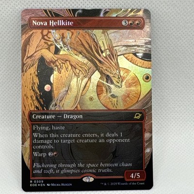 MTG -Nova Hellkite (Borderless) Edge of Eternities Foil Magic 309 NM | eBay