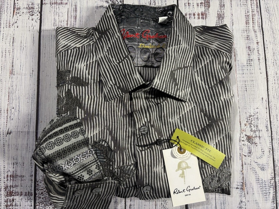 NEW Mens Robert Graham Shirts Sz 2XL LIMITED EDITION Rare Print 0587 | eBay