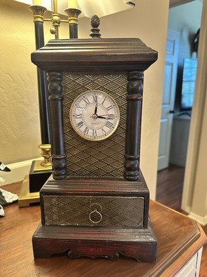 Antique Looking Decorative Clock with Drawer. Works Great! See ...