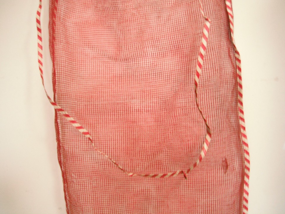 VTG 1940'S 50'S LARGE MESH STORE DISPLAY HANGING CHRISTMAS STOCKING 60 ...