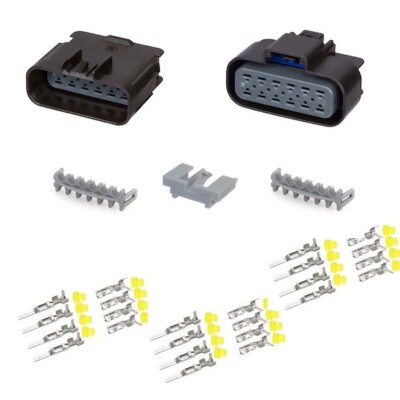 DELPHI GT 280 SERIES CONNECTOR SET OR KIT 12 CONDUCTOR 18-16 WIRE SIZE ...