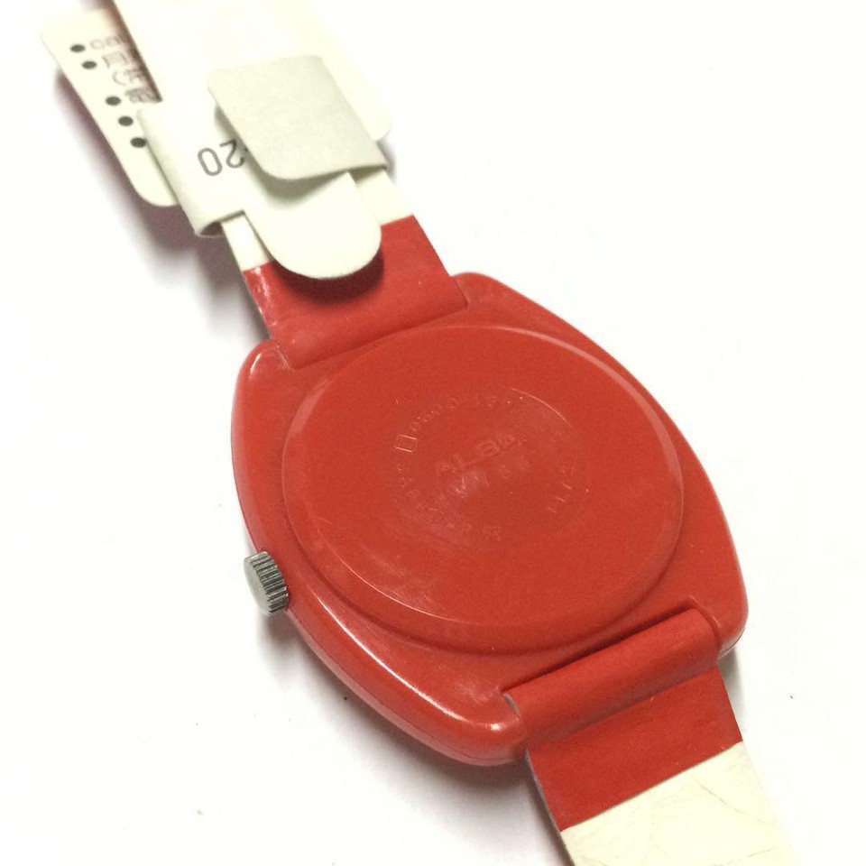 Seiko Ribbon Knight Watch Osamu Tezuka Red ALBA Digital Analog Working ...