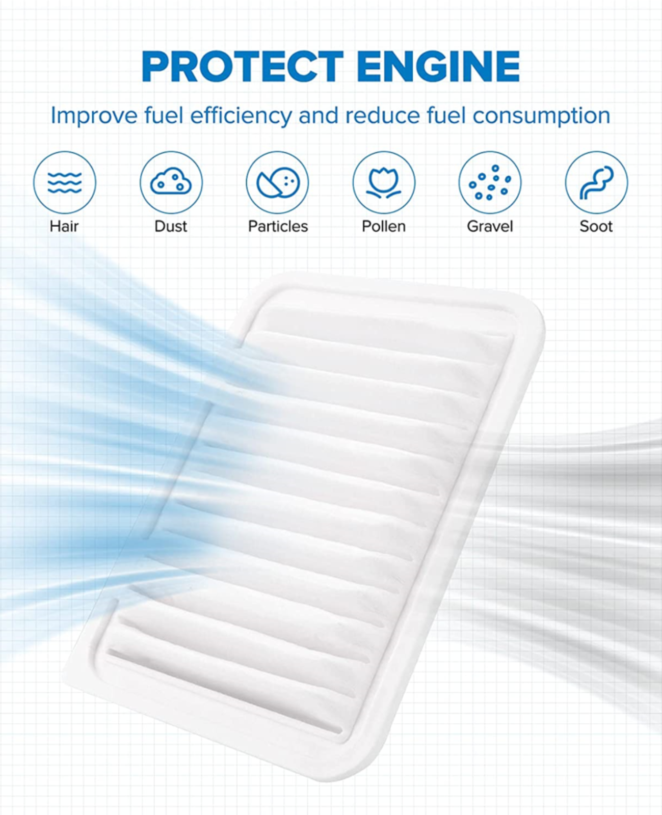 PHILTOP E Air Filter for CA10190 GP190 MT-190 Corolla Corolla iM Yaris ...