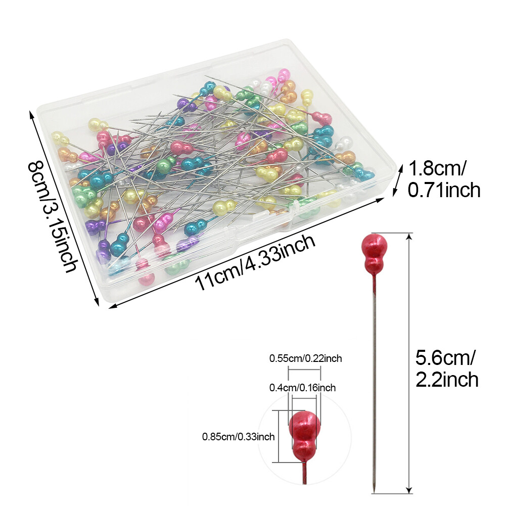 Sewing Pin With Colored Head For Fabric Dressmaking Multifunctional | eBay