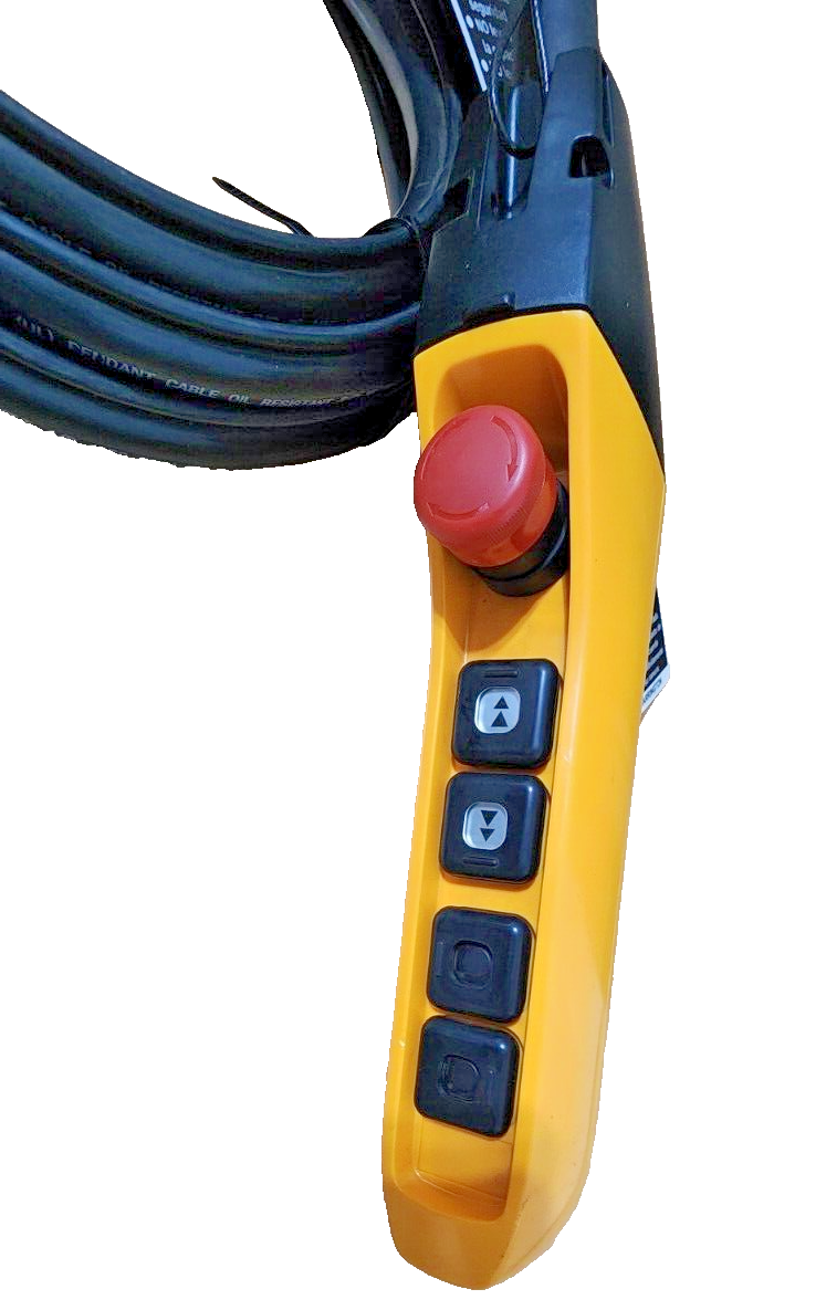 HARRINGTON ER2M HOIST 12 FT CABLE PENDANT 4 BUTTON 172839-001 WITHOUT ...