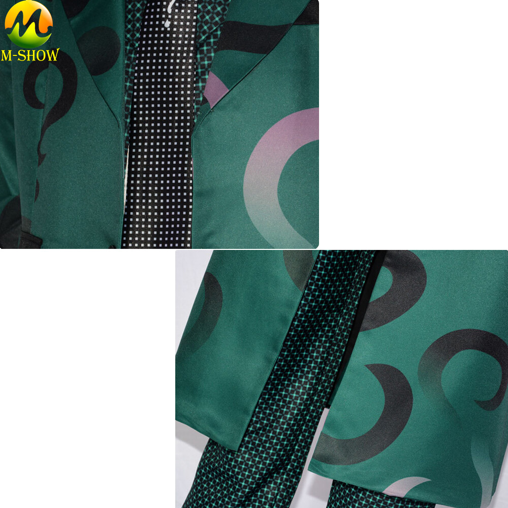Riddler Cosplay Costume Gotham Season 5 Edward Nygma Cosplay Green Suit ...