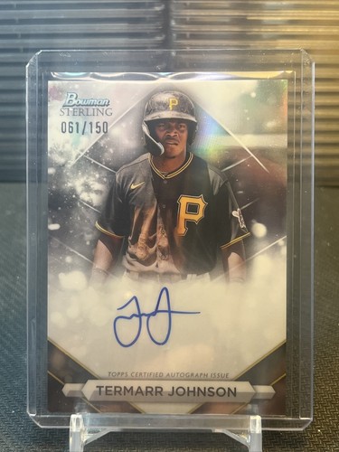 2023 Bowman Sterling Prospect Autograph Refractor Termarr Johnson #61/ ...