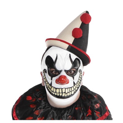 Halloween Clown Mask Costume Accessory Freak Show Trick Or Treat Party ...