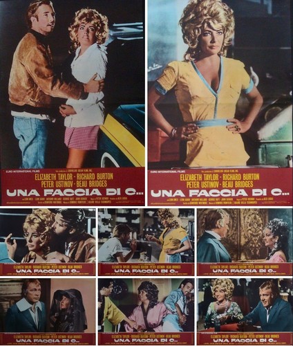 HAMMERSMITH IS OUT fotobusta movie posters x8 ELIZABETH TAYLOR RICHARD ...