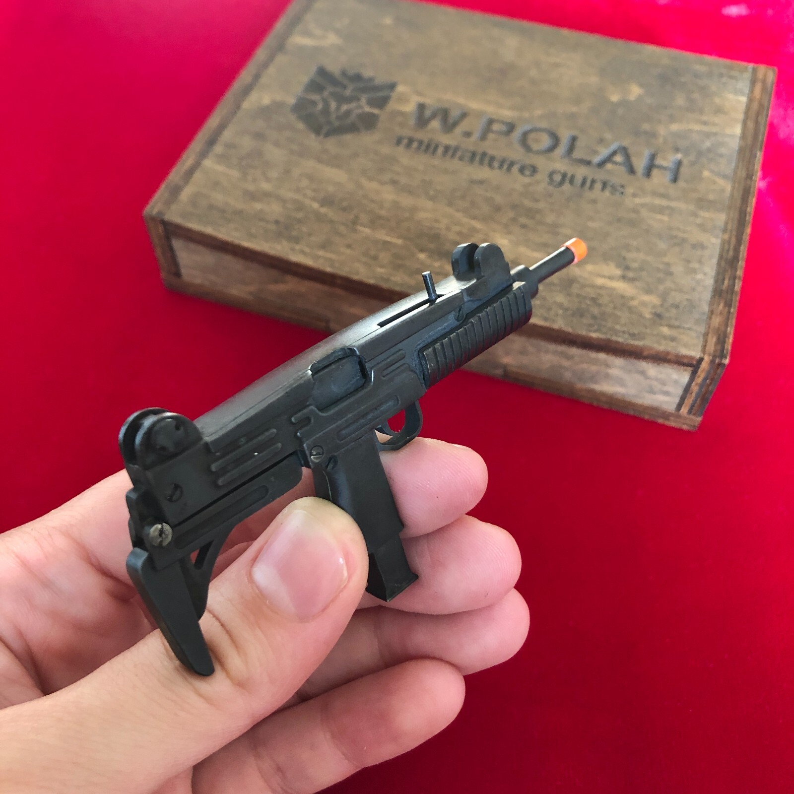 Mini gun UZU Submachine Cap Gun Uzi Miniature machine gun Mini rifle ...