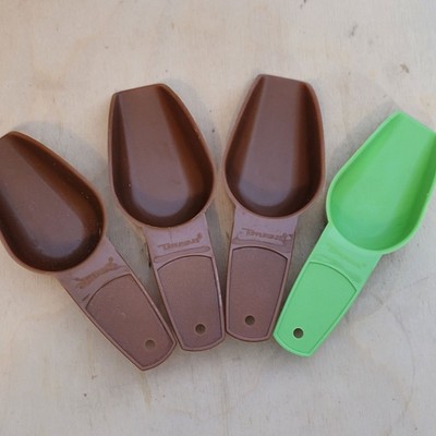 Vintage Tupperware Scoops 878 Lot of 4 Brown Green Plastic 70s Retro | eBay