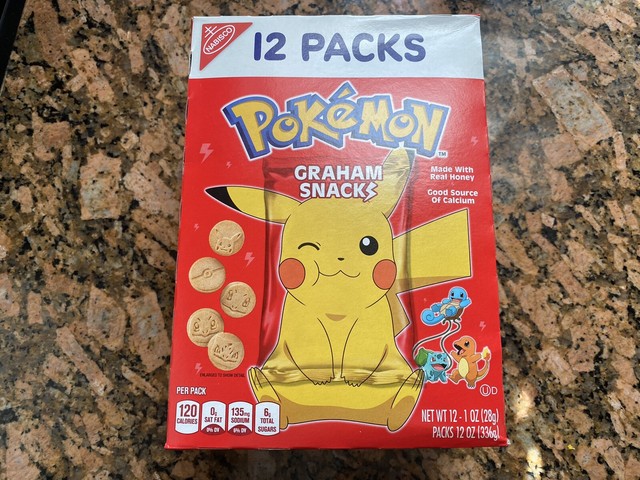 Nabisco POKEMON Graham Snacks 12 Packs Best By Oct 18 2022 for sale ...