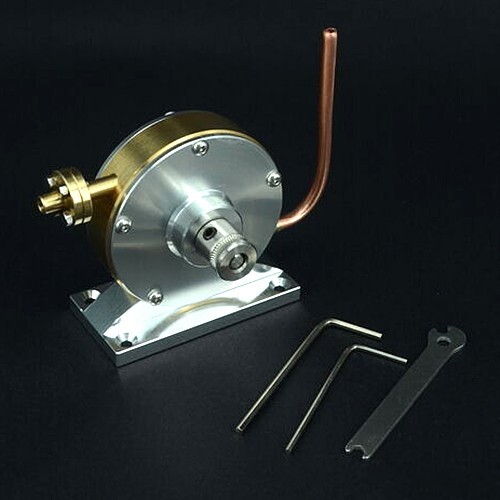 Mini Live Steam Turbine Engine, 40,000 RPM, Brass & Aluminum ...