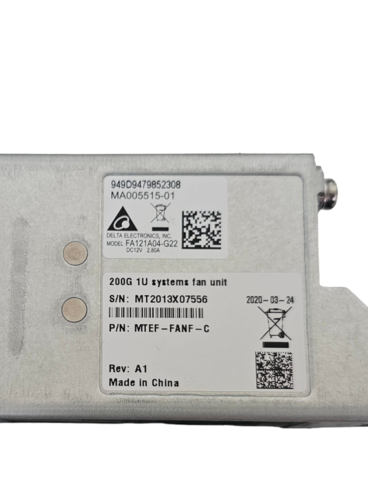 USED MELLANOX MTEF-FANF-C fan P2C FOR QM8700/SN3700C/SN3700/SN4700 ...