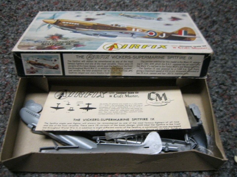 AIRFIX Craft Master Supermarine Spitfire 1/72 scale Kit #1222-50 NEW ...