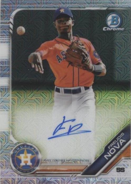 2019 Bowman - Mega Box Chrome Mojo Autographs Freudis Nova #BMA-FN (AU, RC) for sale online | eBay