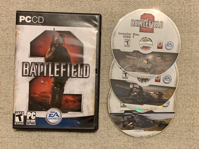 BATTLEFIELD 2 PC-CD ROM EA GAMES 3 DISC BOX SET with MANUAL 14633148411 ...