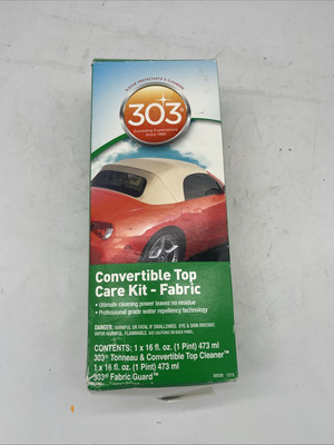 303 Fabric Convertible Top & Care Kit | Cleaner & Protectant For Cloth ...