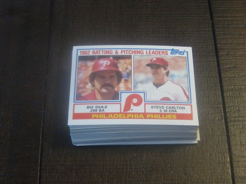 PHILADELPHIA PHILLIES 1983 Topps Team Set w/ Traded Schmidt Rose ...