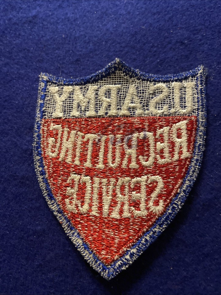Original WWII US Army Recruiting Service Patch - Twill - No Glow | eBay