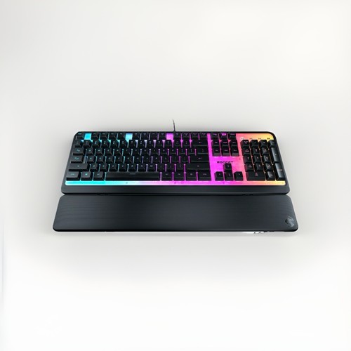 Roccat Magma Membrane RGB Backlight Keyboard Palm Rest Detachable Quiet ...