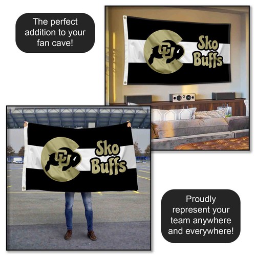 Colorado CU Buffaloes Sko Buffs Flag Large 3x5 | eBay
