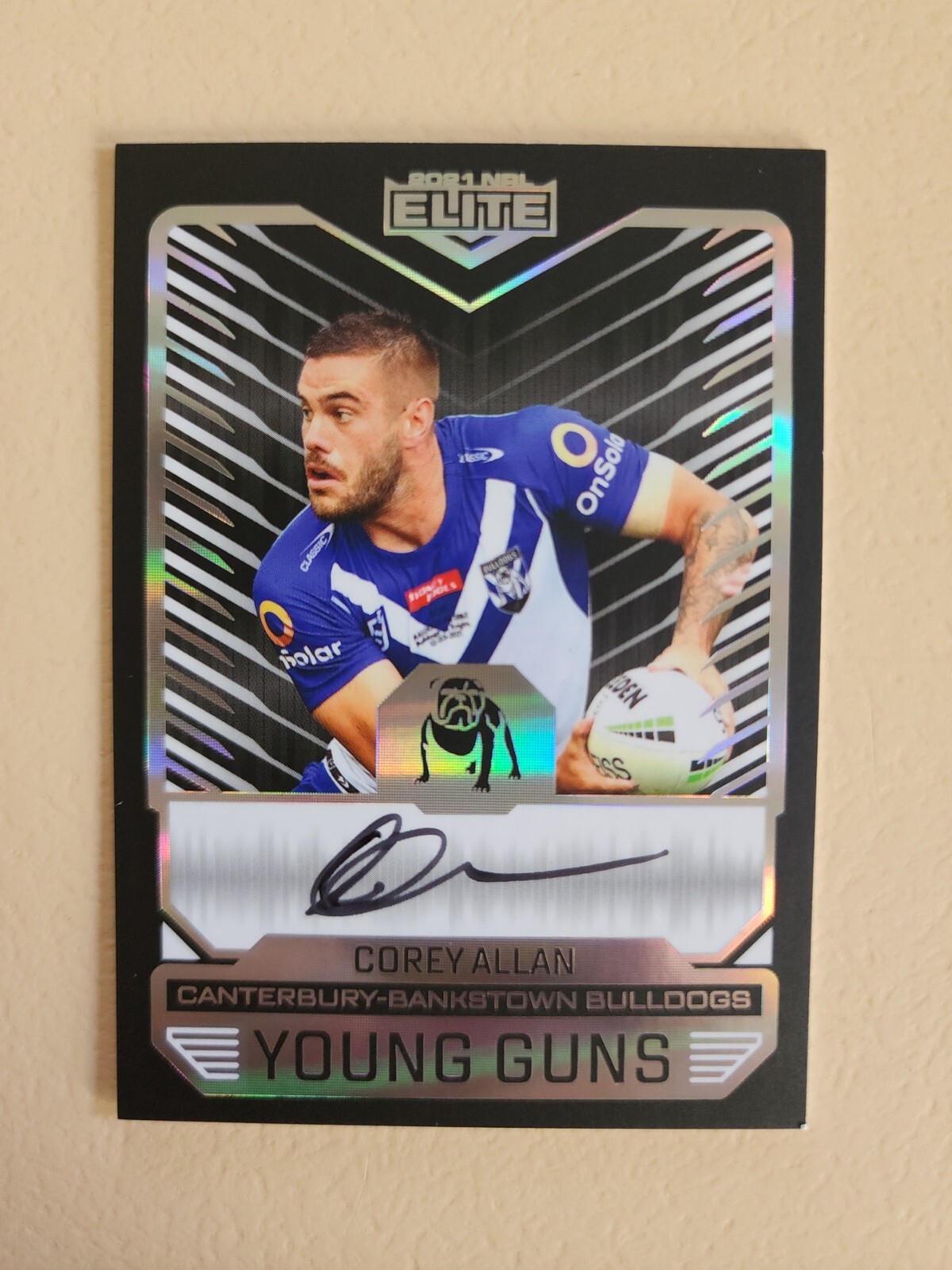 NRL 2021 ELITE CANTERBURY BULLDOGS CORY ALLAN YGB 3 #85 CARD | eBay