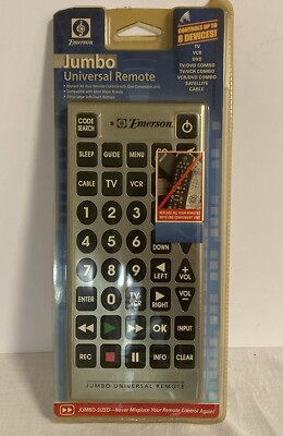 Emerson Jumbo Universal Remote Untested | eBay