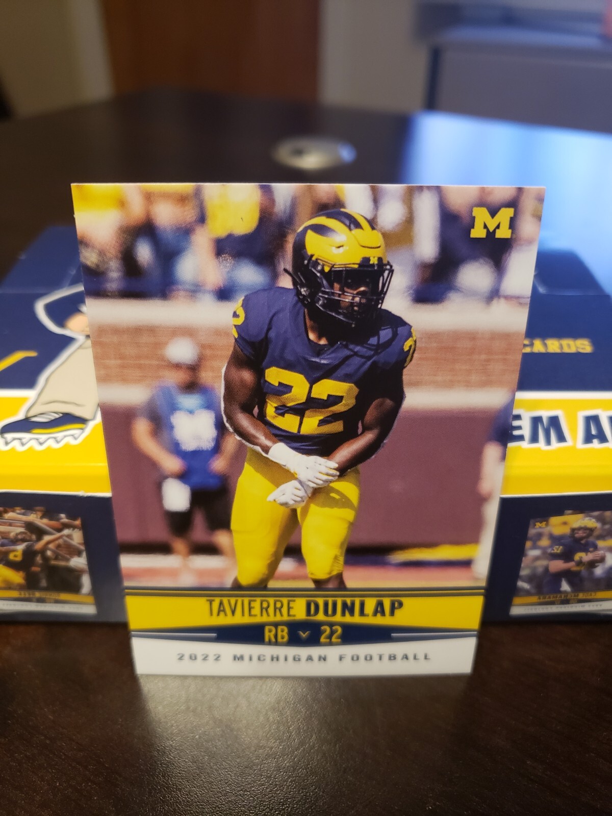 2022 Valiant #26 Tavierre Dunlap Michigan Wolverines MDen Official Team ...