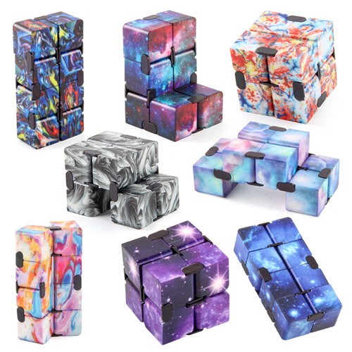 Infinity Cube Fidgets Toy Plastic Stress Relief Toy Finger Puzzle Toy ...