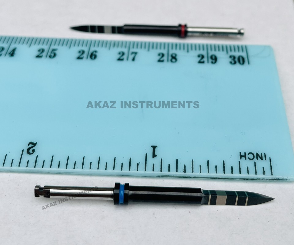 Dental Implant long Lance pilot drills burs titanium coated 3 Pcs Set ...