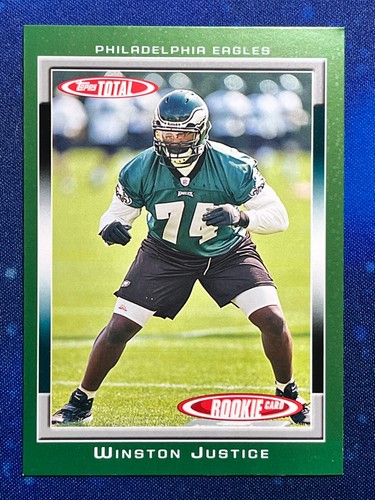 2006 Topps Total Football Rookie (RC) #534 Winston Justice Philadelphia ...