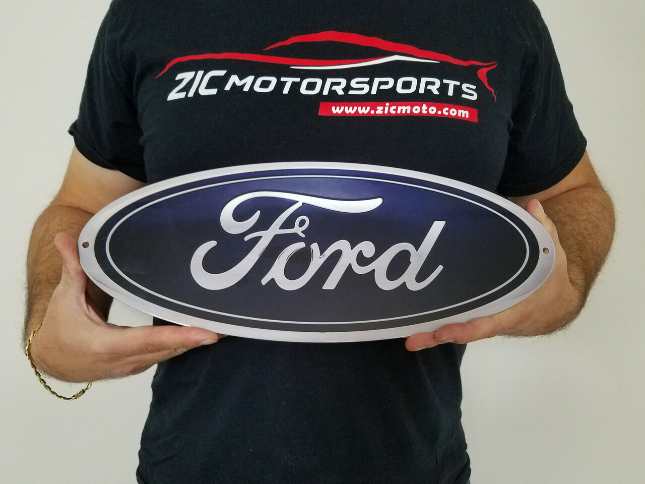 Ford Blue Oval Emblem Heavy Duty Steel Metal Sign - Ford Licensed ...