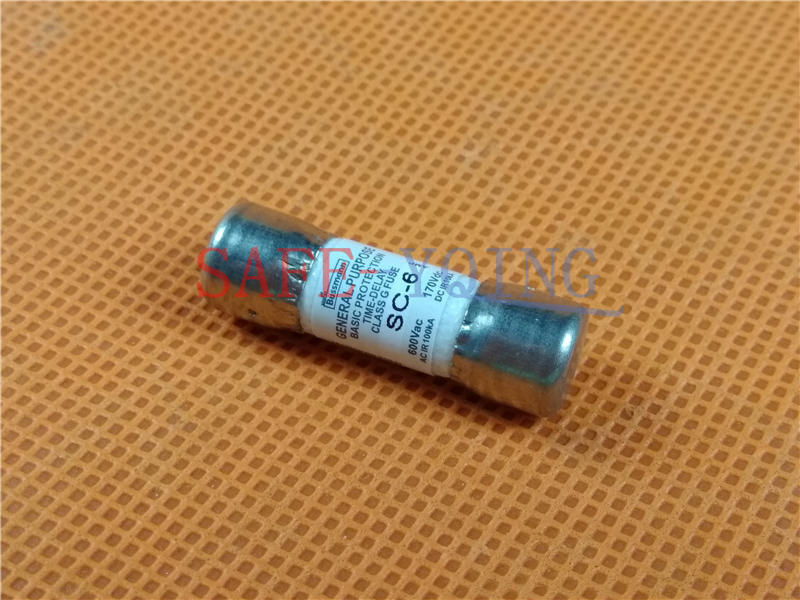 ONE Bussmann SC-6 (SC 6) 6Amp Time-Delay Class Fuse 600V SC6 New | eBay