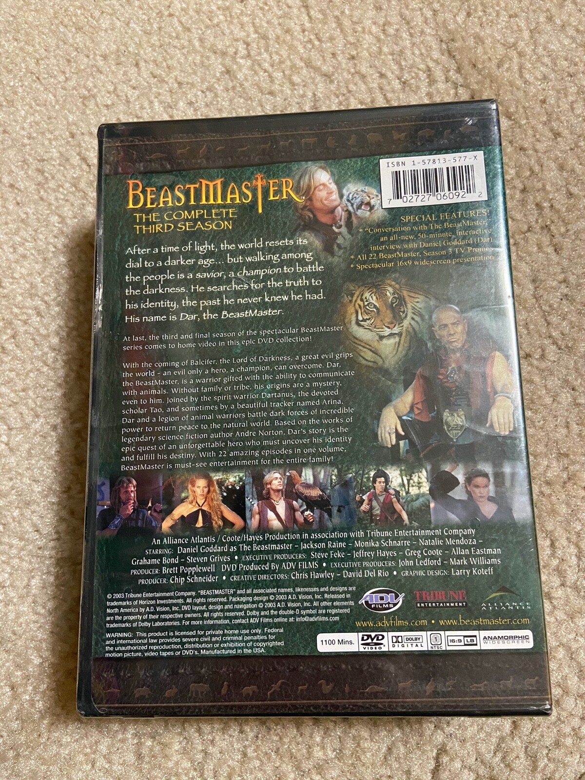 Beastmaster - Season 3: The Complete Collection (DVD, 2003, 6-Disc Set ...