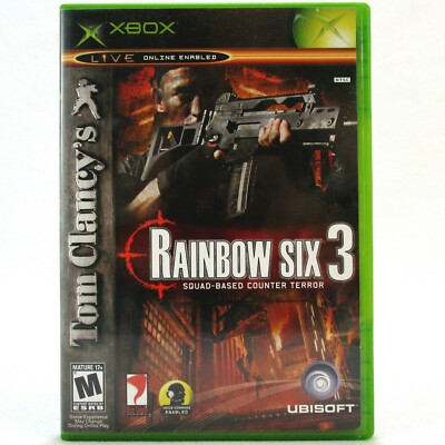 TESTED WORKS! Tom Clancy's Rainbow Six 3 (Ubisoft, 2003) Microsoft XBOX ...