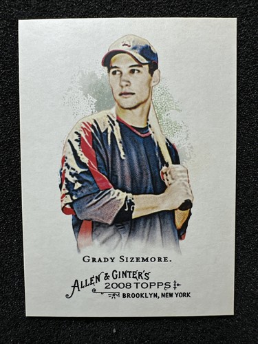GRADY SIZEMORE #190 2008 Topps Allen & Ginter's QTY Cleveland Indians ...