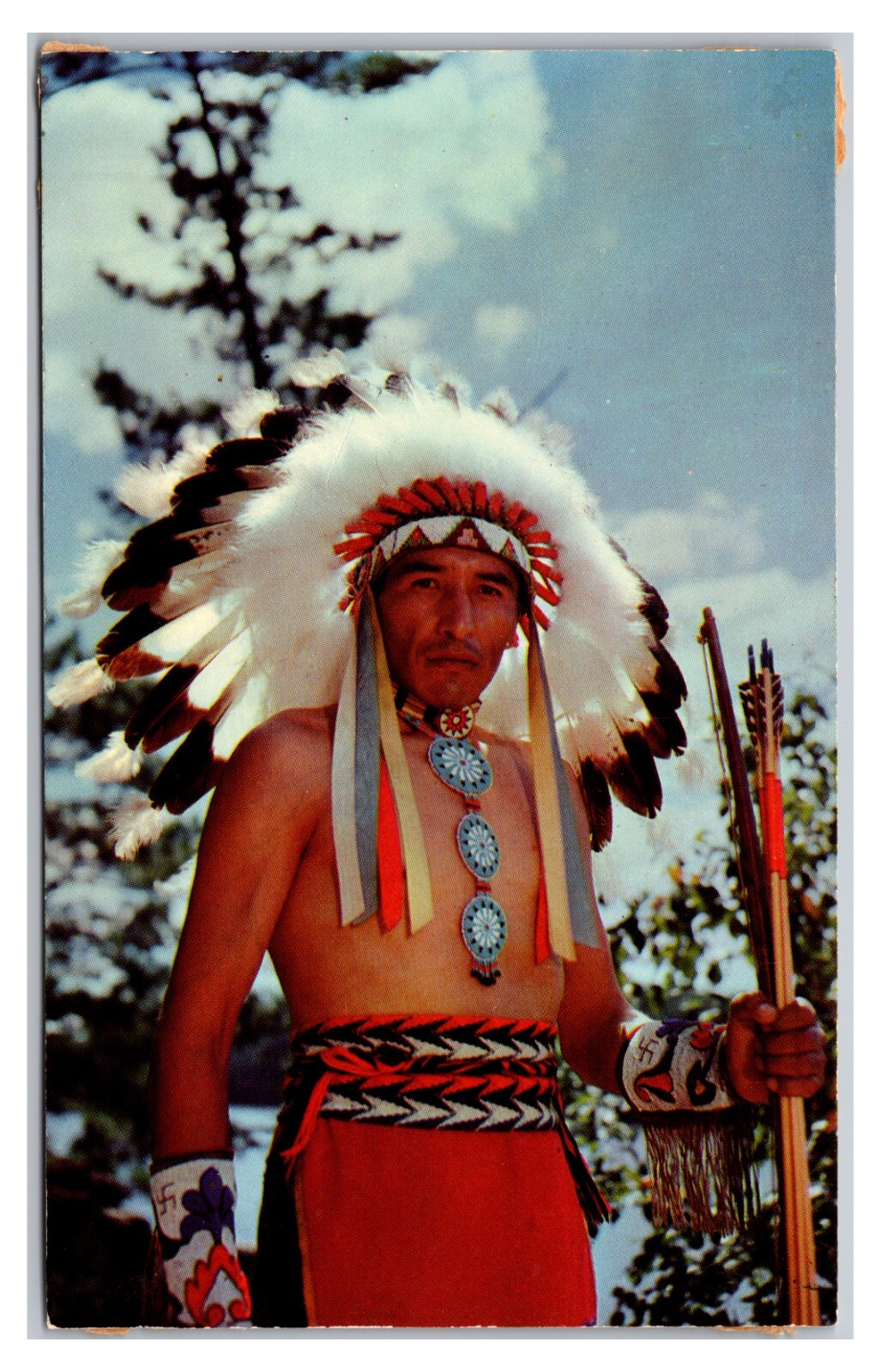 Vintage 1950s - Chief Lone Tree - Wisconsin Dells, Wisconsin Postcard ...