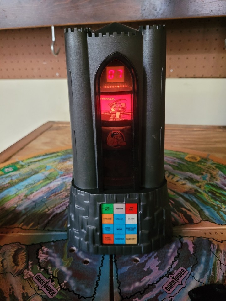 VINTAGE MB DARK TOWER BOARD GAME 1981 NEAR COMPLETE TESTED WORKING SEE ...