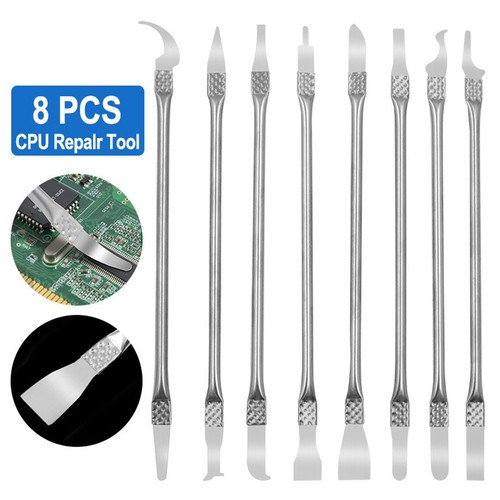8Pcs/Set Metal Spudger Disassemble Crowbar Phone Repair Tools CPU Chips ...