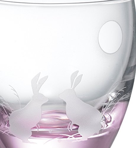 Otsuka Glass Cold Sake Glass Set Rabbit & Moon Carafe & Sake Cup Set ...