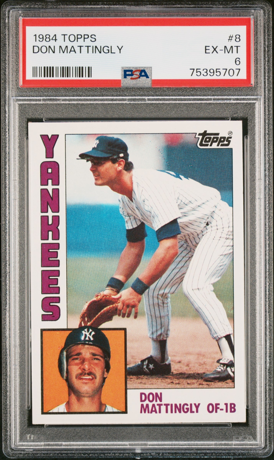 Don Mattingly 1984 Topps Baseball Rookie Card #8 Graded PSA 6 | eBay